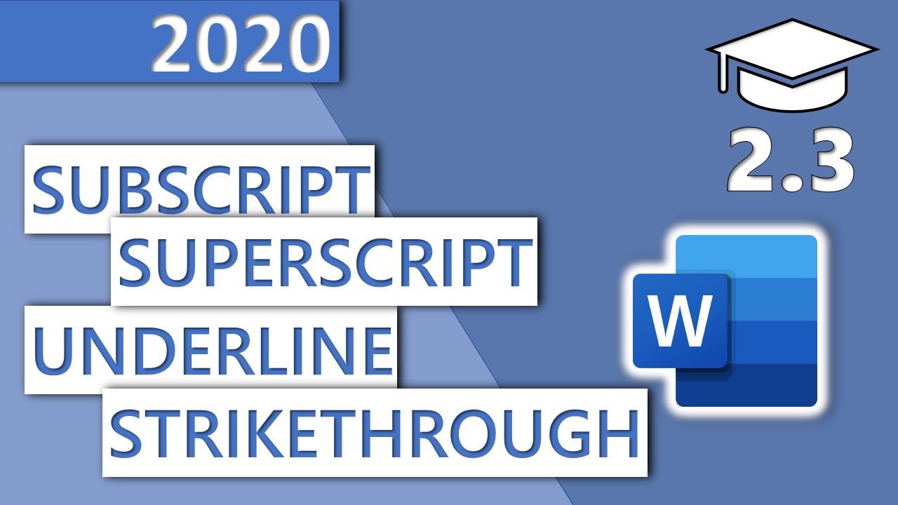 How To Underline Strikethrough Subscript And More Word Leon Renner